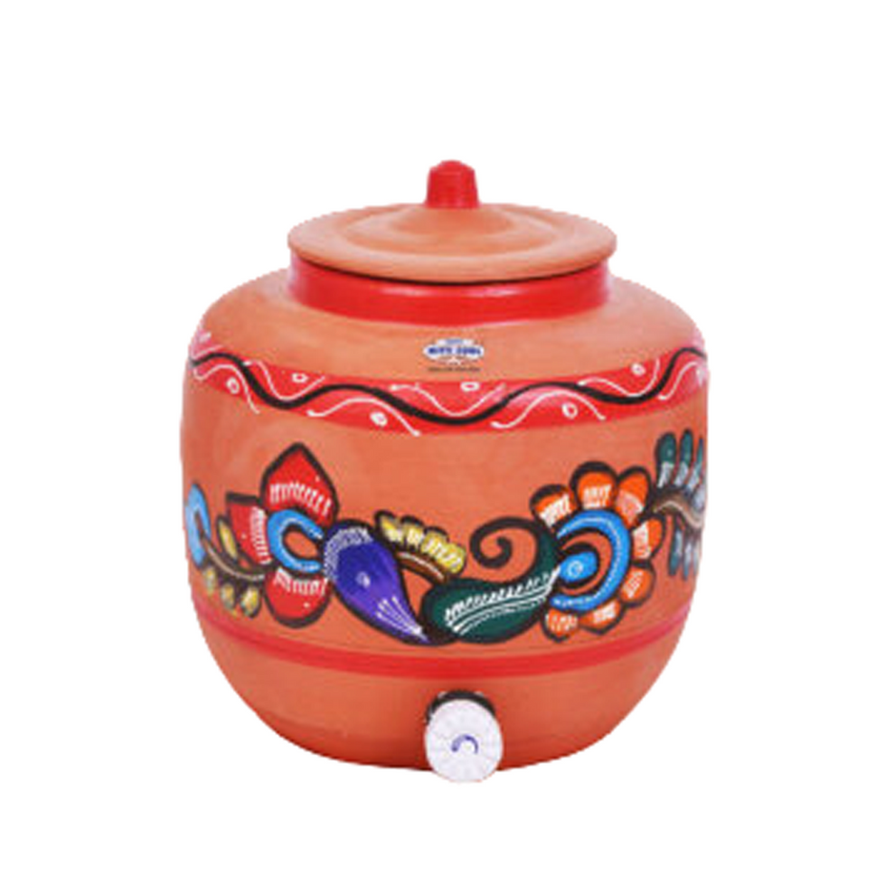 Eco-Friendly Earthen Clay Water Pot - 12 Litres | Natural Cooling, Han ...
