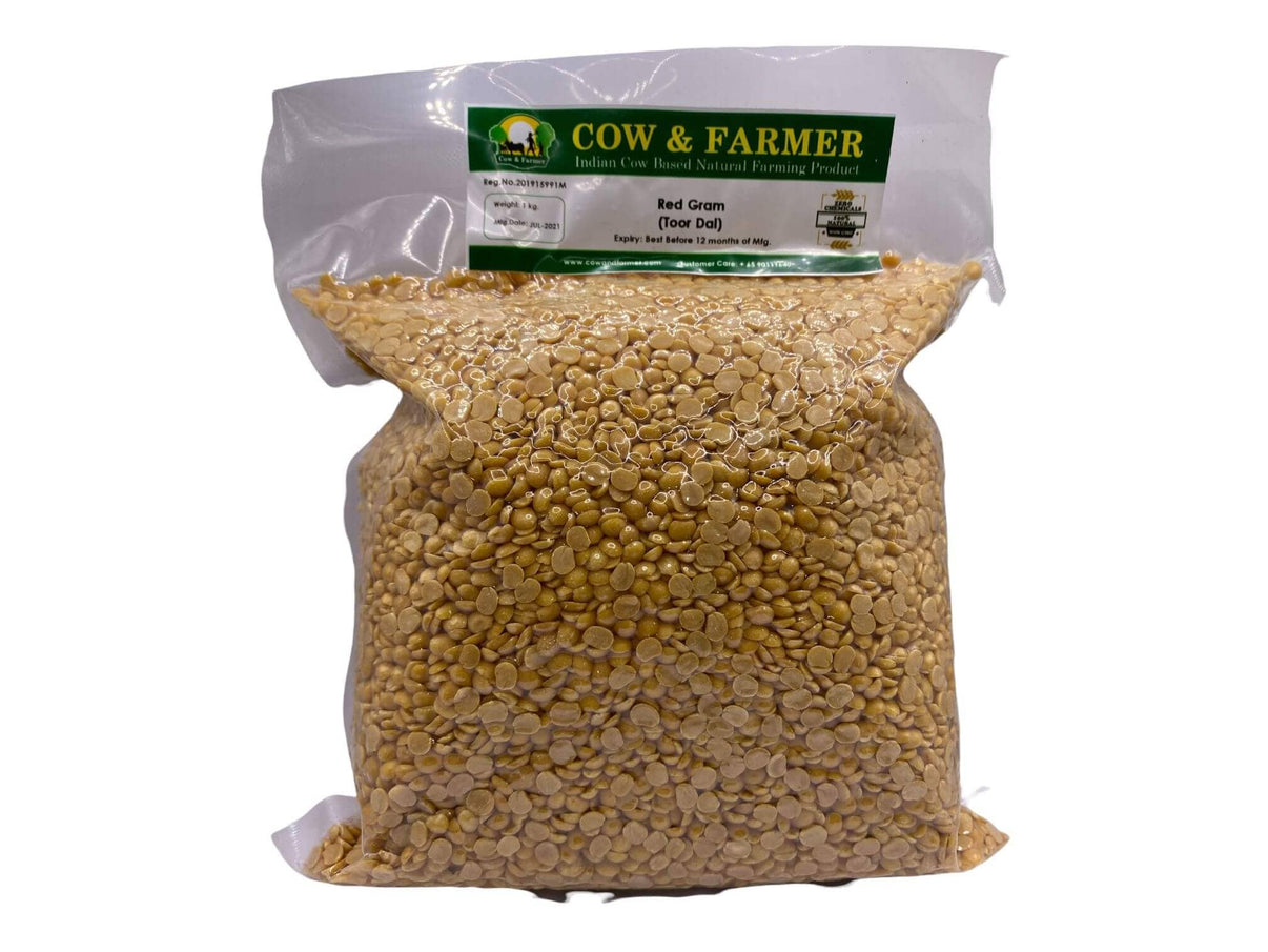 Red Gram(Toor Dal) With Skin 1 Kg – Cow and Farmer