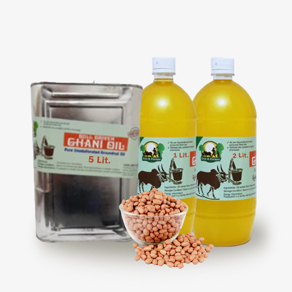 Bull Driven Cold Pressed Peanut Oil | Ground Nut Oil – Cow and Farmer